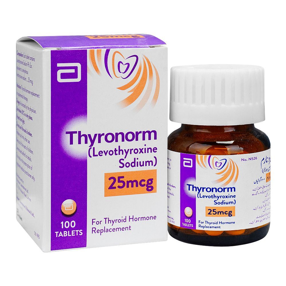 Purchase Abbott Thyronorm Tablet, 25mg, 100-Pack Online at Best Price ...