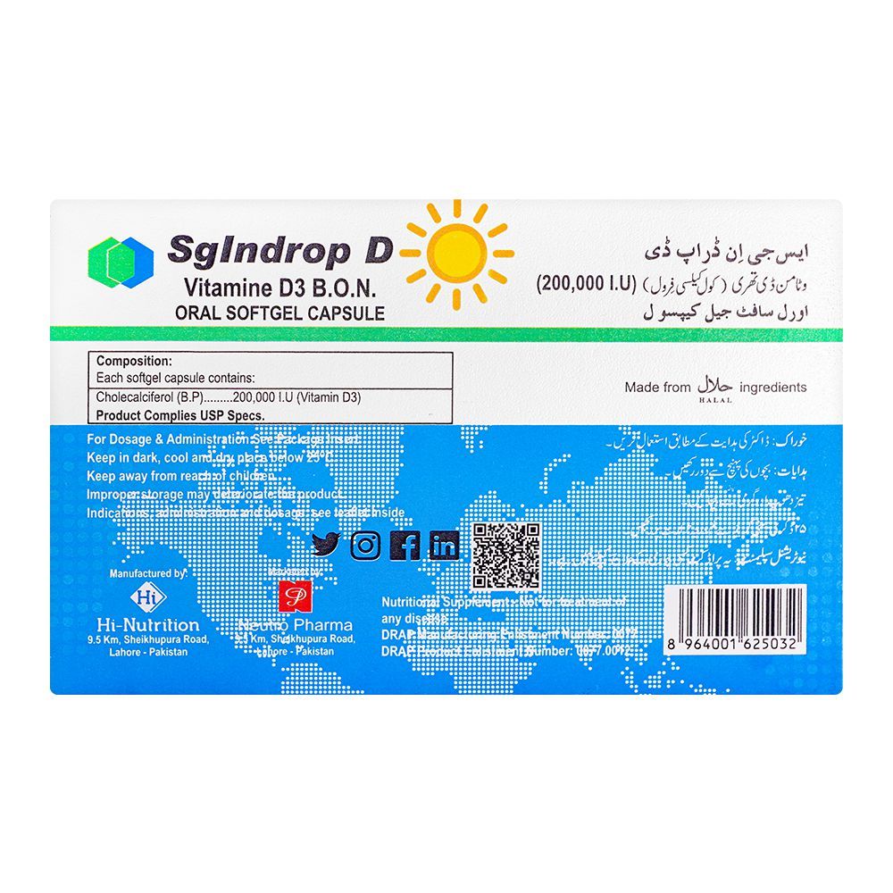 Buy Neutro Pharma SgIndrop D Capsule, 200000 IU, 1-Pack Online at ...