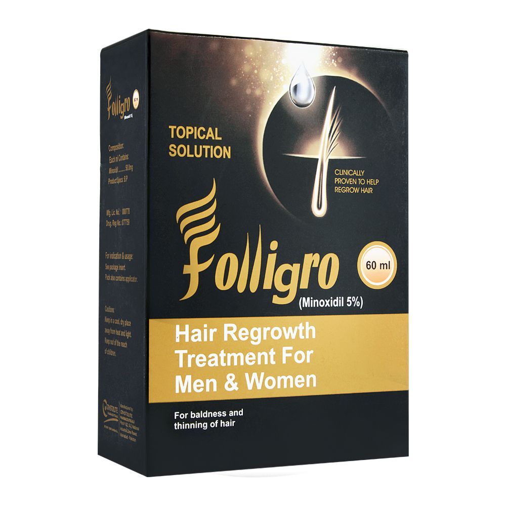 Purchase Folligro Minoxidil 5% Hair Regrowth Treatment For Men & Women ...