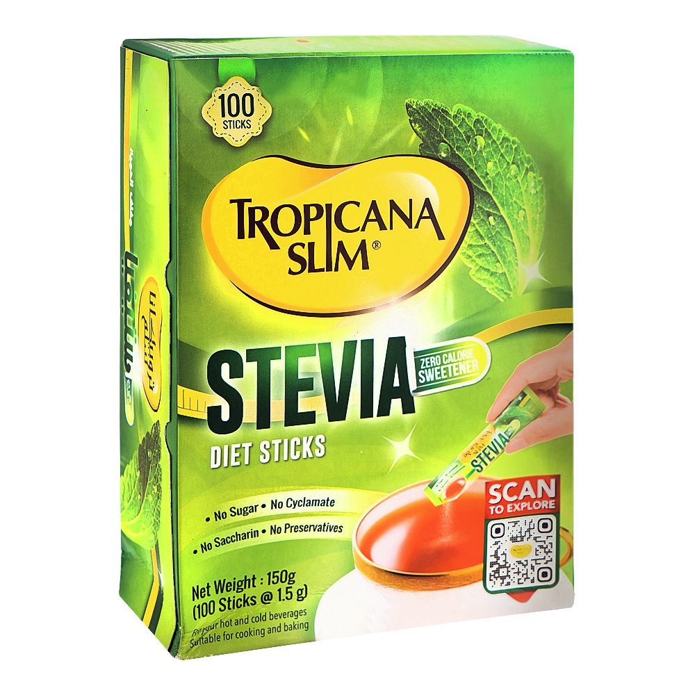 Tropicana Slim Zero Calorie Stevia Sticks, 100-Pack