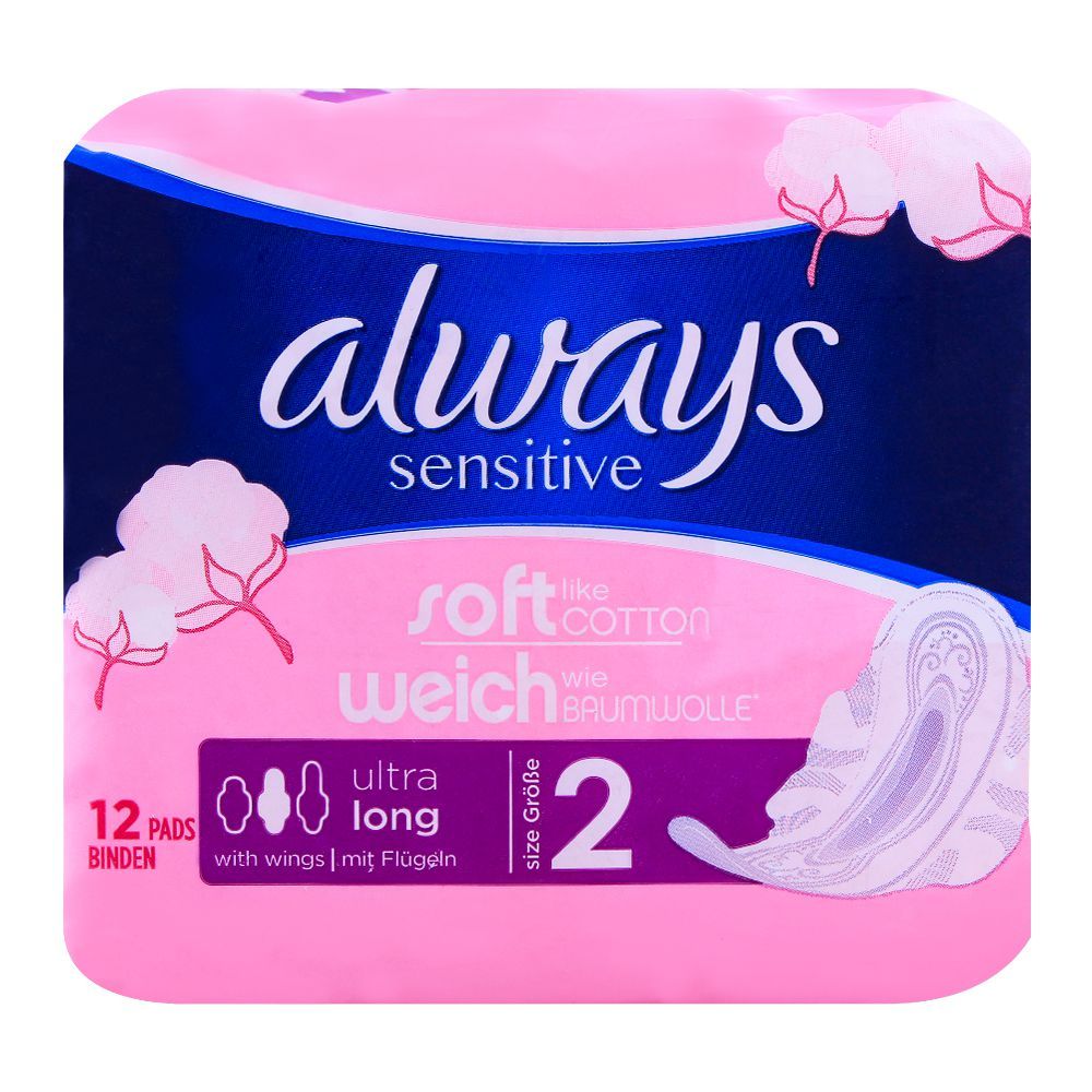 Purchase Always Sensitive Size No. 2 Ultra Long 12-Pack Online at Best ...