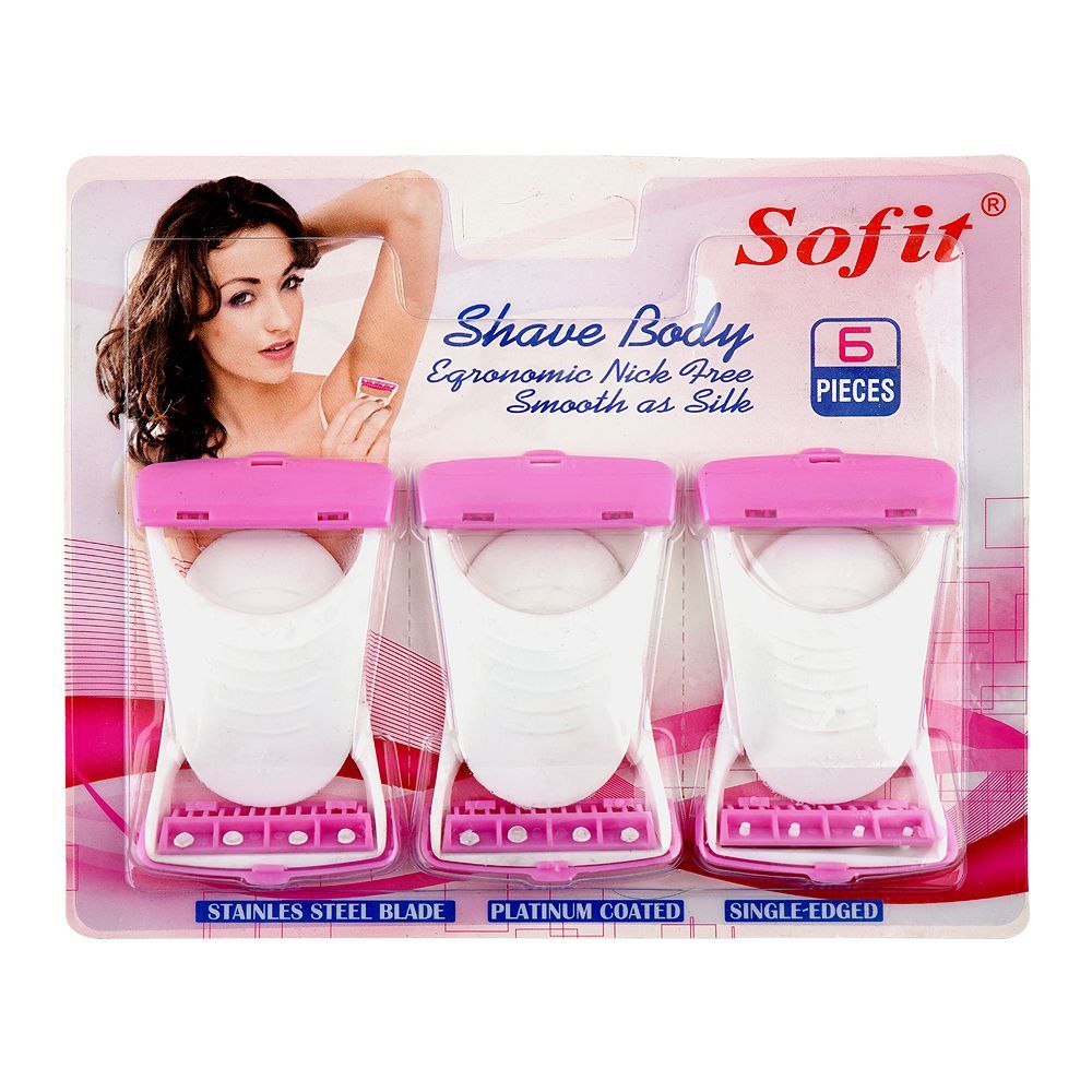 Sofit Shave Body Razor For Women, 6-Pack