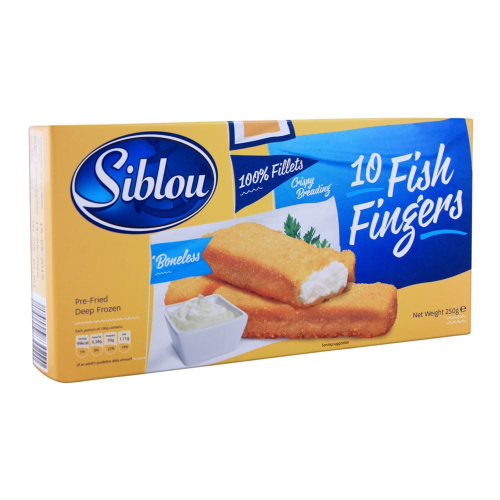 Order Siblou Fish Fingers, 10 Pieces, 250g Online at Best Price in ...