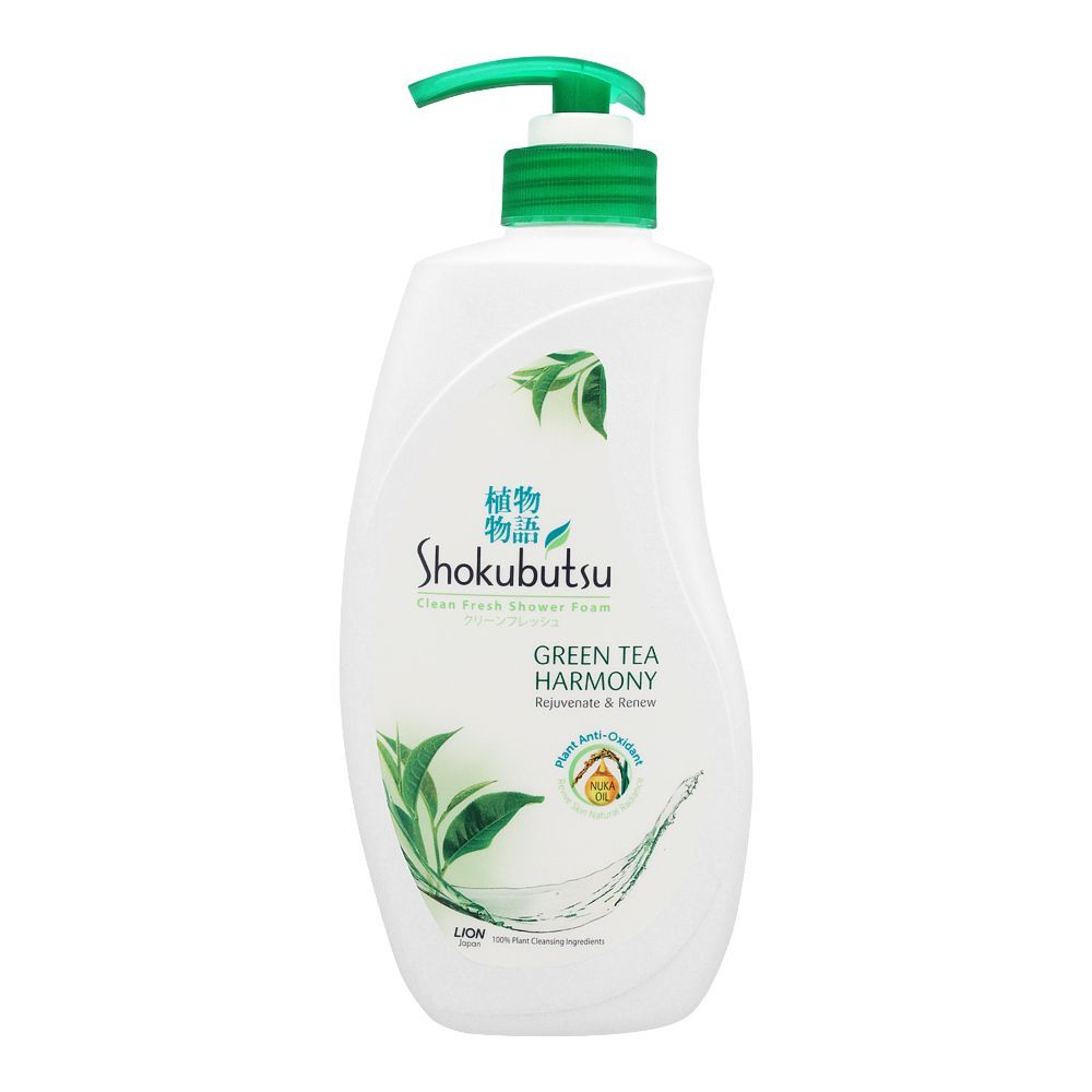 Purchase Shokubutsu Green Tea Harmony Shower Foam, 650ml Online at Best ...
