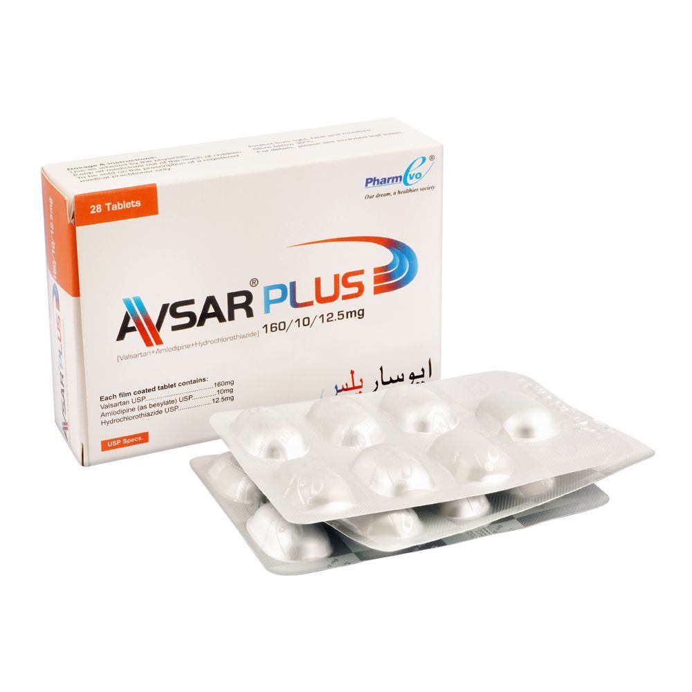Buy PharmEvo Avsar Plus Tablet, 160/10/12.5mg, 28-Pack Online at Best ...