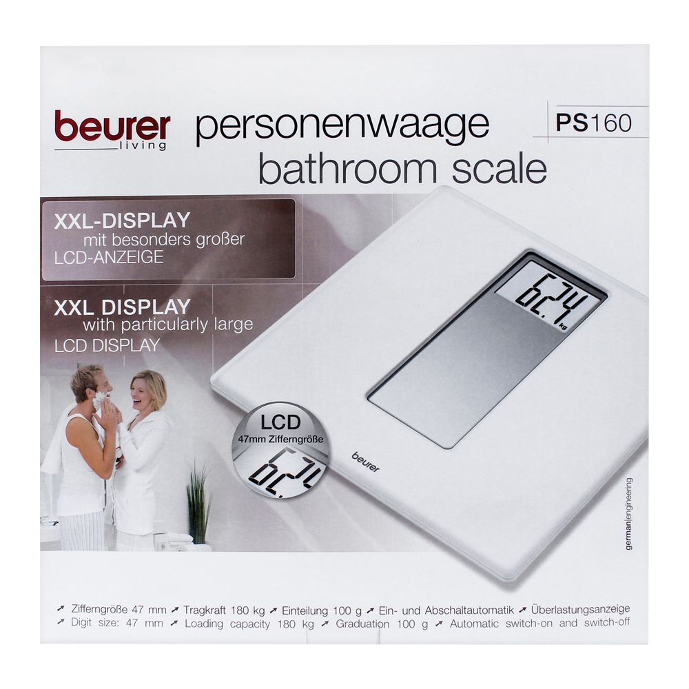 Buy Beurer Bathroom Scale, Weight Machine, PS-160 Online at Best Price ...