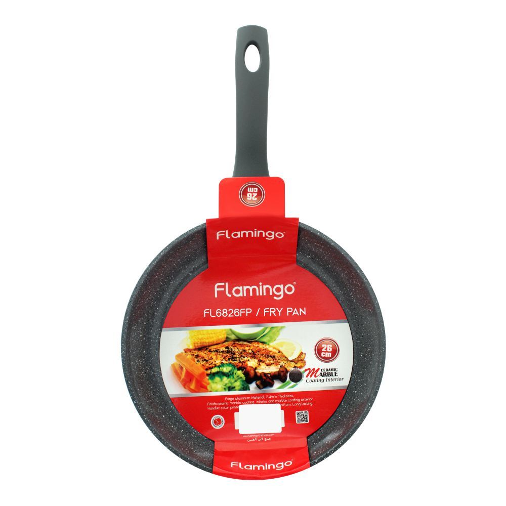 Purchase Flamingo Ceramic Marble Coating Non-Stick Frying Pan, 26cm, FL ...