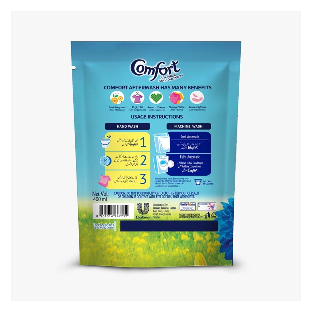 Purchase Comfort Morning Fresh Fabric Conditioner 400ml Pouch Online at ...