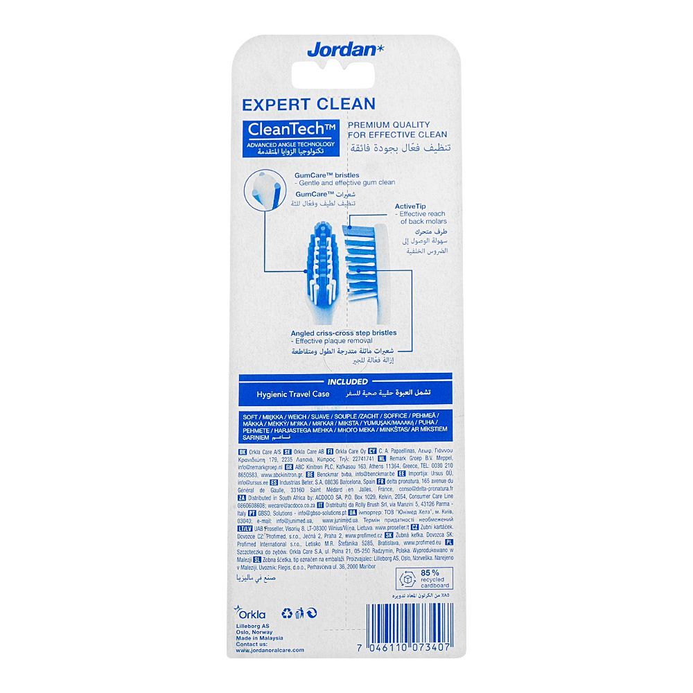 Order Jordan Expert Clean Tech Advanced Toothbrush With Case, Soft, 2 ...