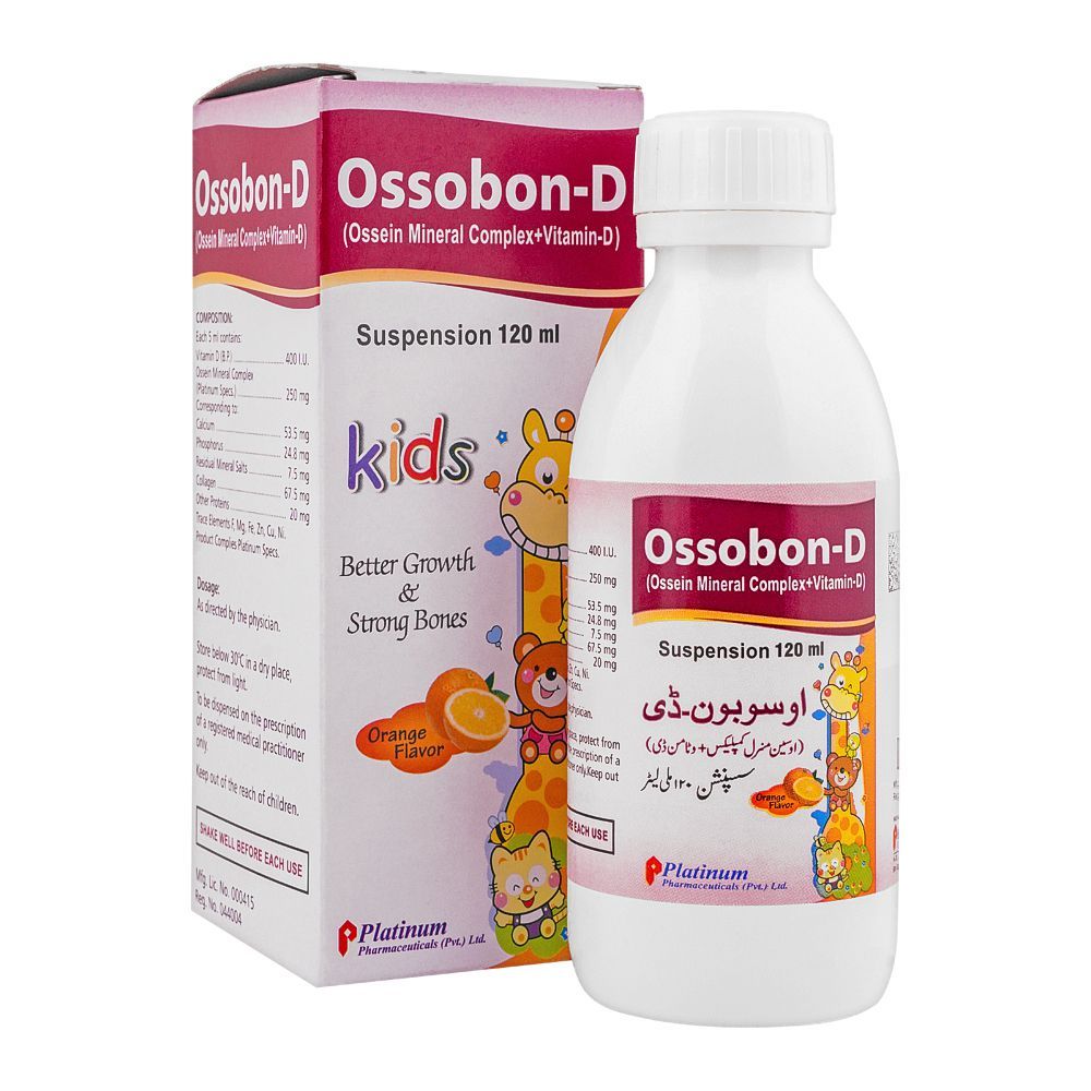 Buy Platinum Pharmaceuticals Ossobon-D Suspension, 120ml Online at ...
