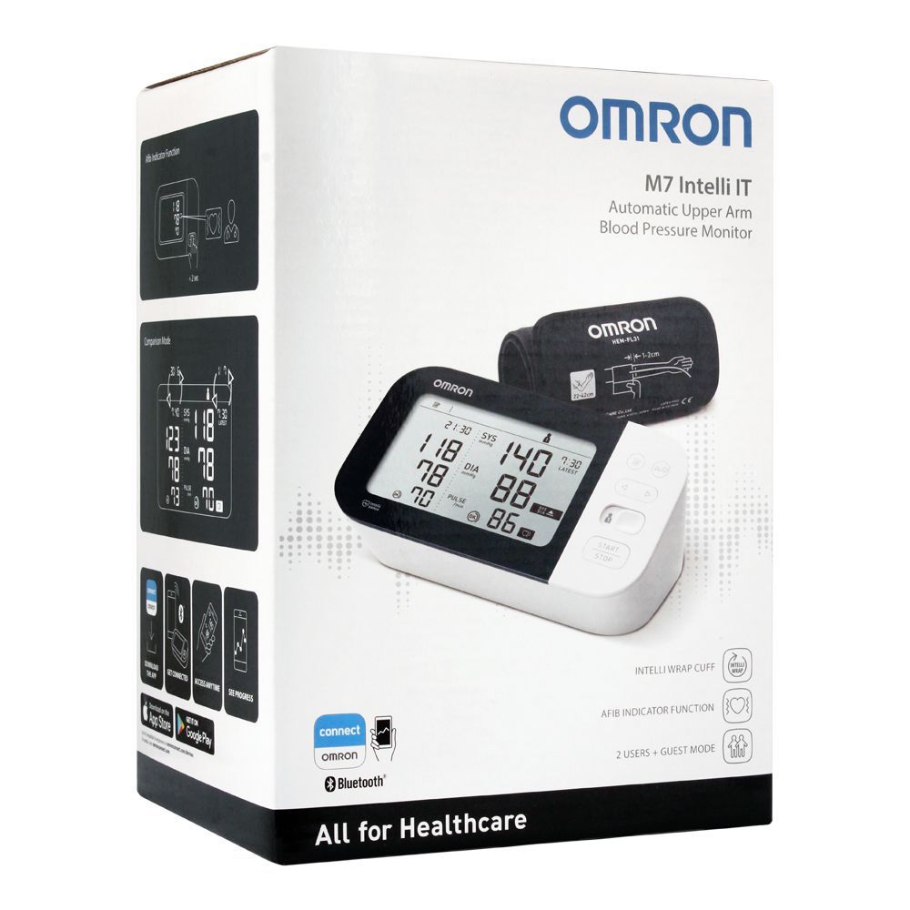 Buy Omron Intelli IT Automatic Upper Arm Blood Pressure Monitor, M7 ...