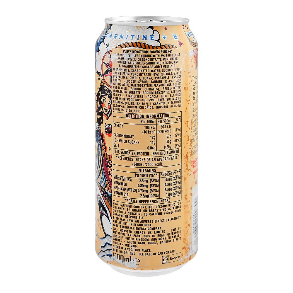 Monster Pacific Punch Energy Drink, 500ml