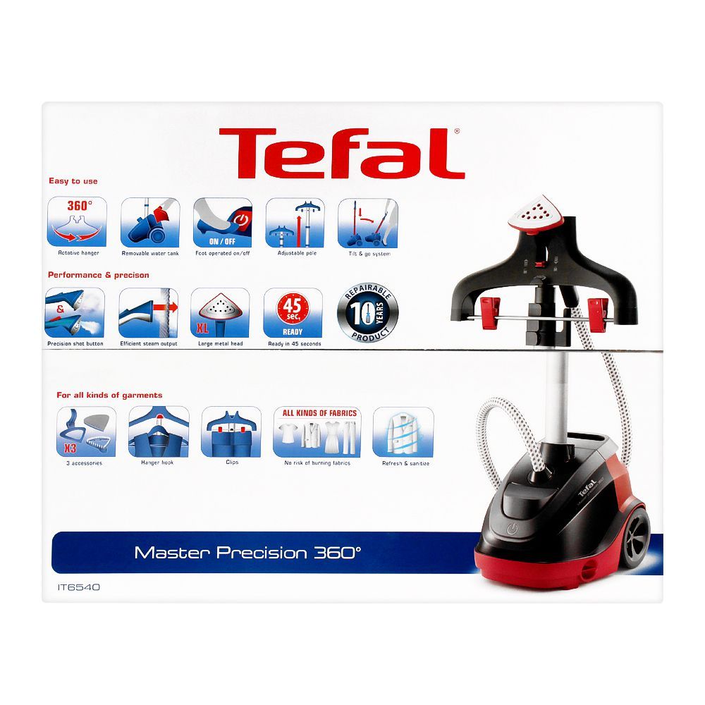 Buy Tefal Master Precision 360 Upright Garment Steamer, IT6540MO Online ...