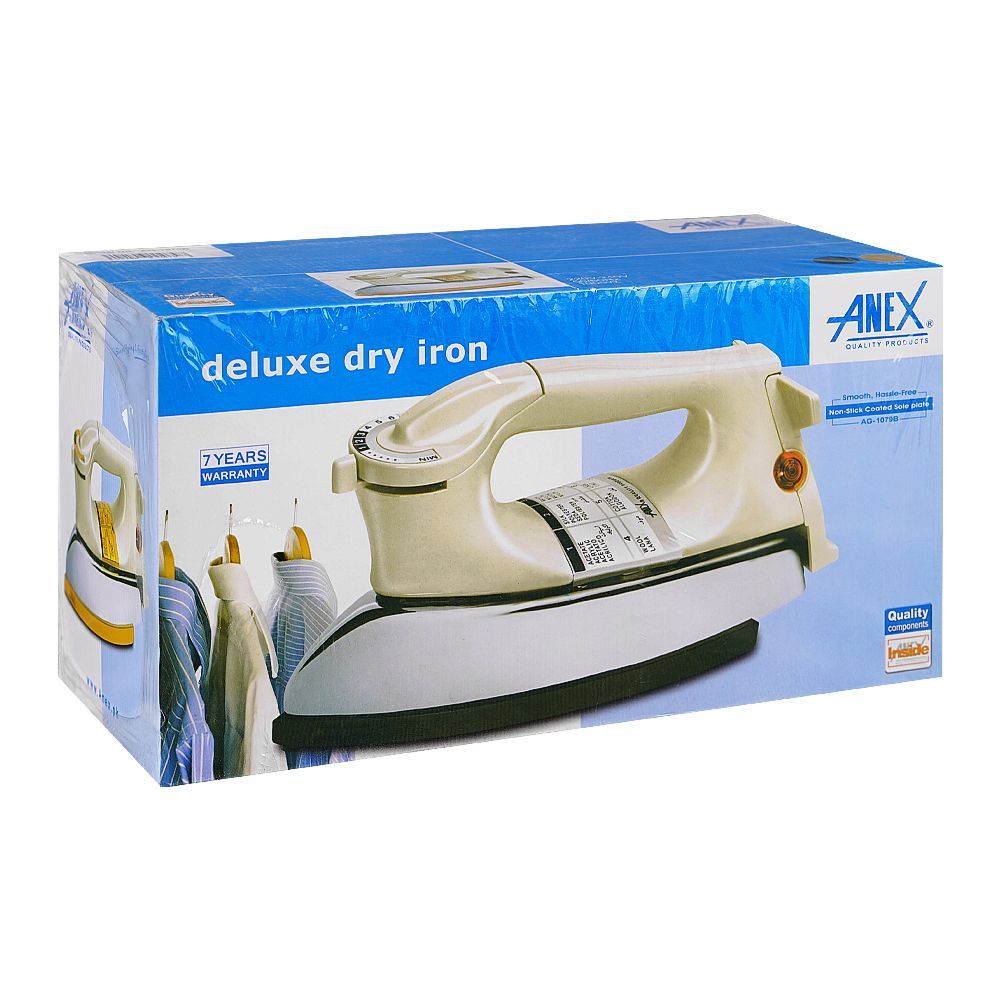Order Anex Deluxe Dry Iron, 1000W, Golden, AG-1079B Online at Best ...
