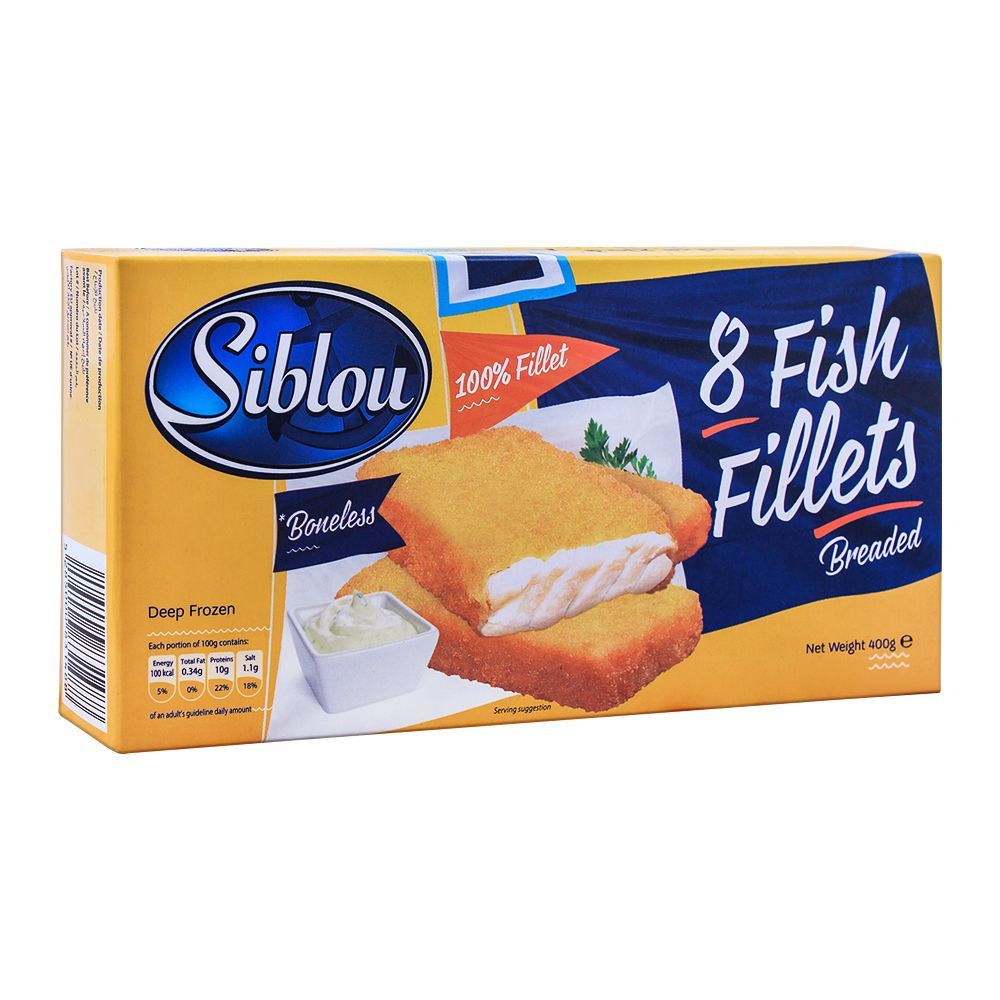 Order Siblou Breaded Fish Fillets, 8 Pieces, 400g Online at Special ...