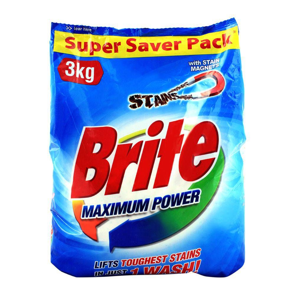 Order Brite Maximum Power Detergent Powder 3 KG Online at Special Price ...