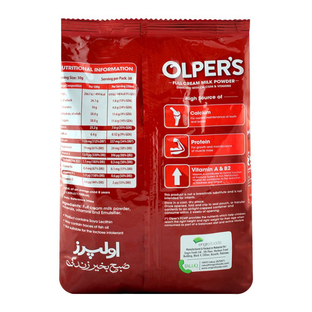 Order Olper's Full Cream Milk Powder 900gm Online at Best Price in ...