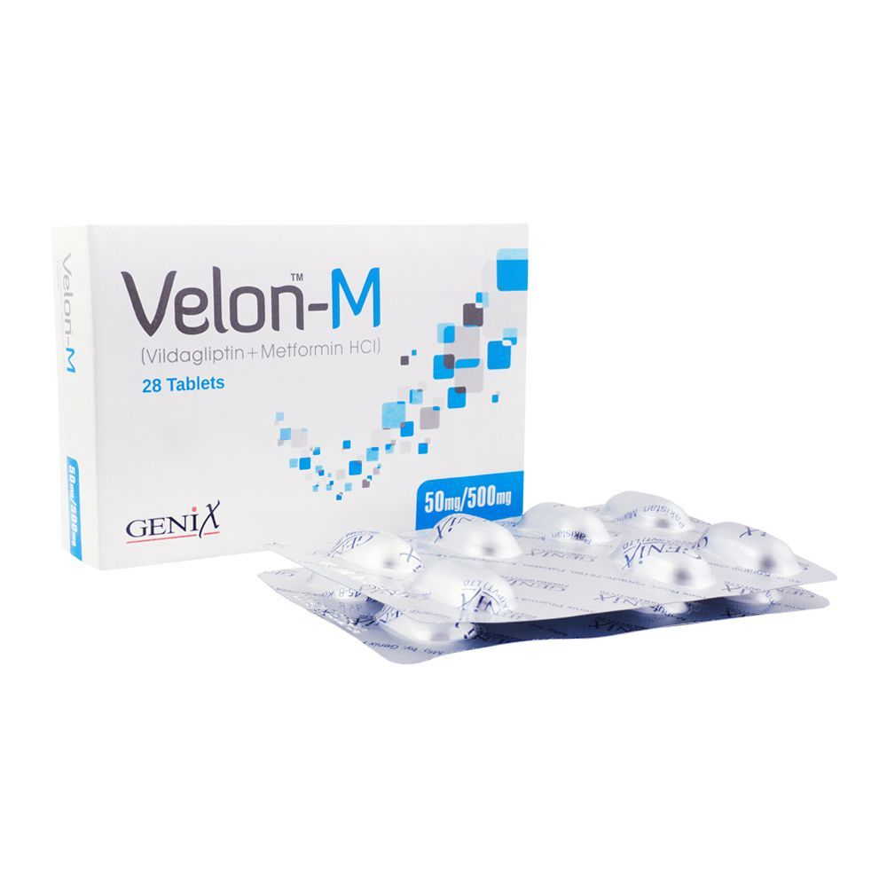 Purchase Genix Pharma Velon-M Tablet, 50/500mg, 28-Pack Online at ...