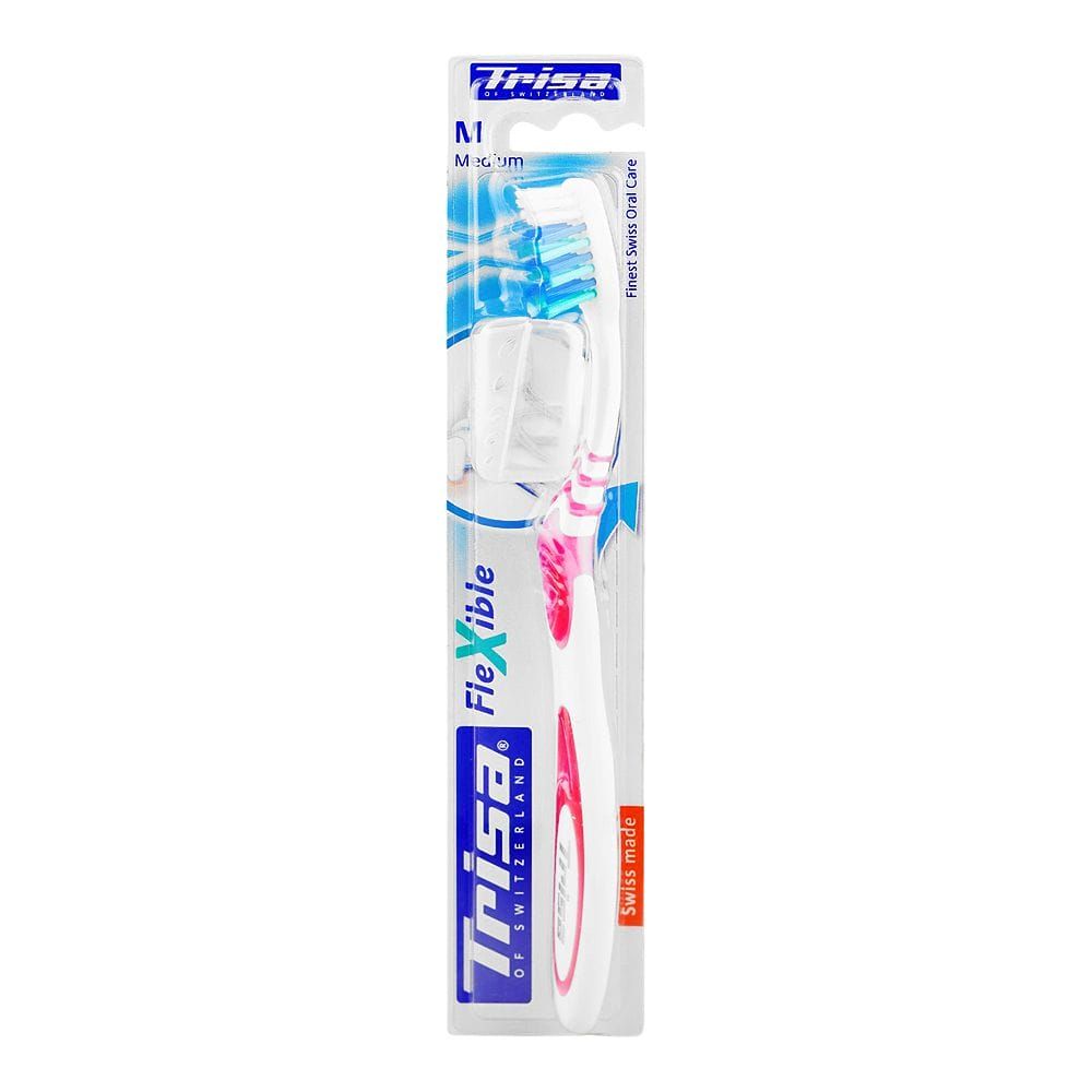 Trisa Flexible Medium Toothbrush, 1-Pack