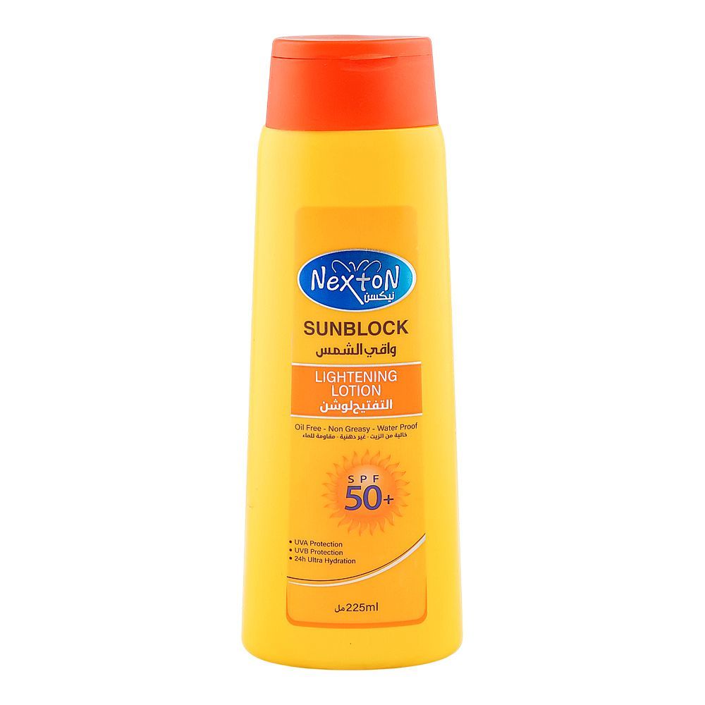 Nexton Sunblock Lightening Lotion, SPF50+ UVA/UVB Protection, Oil Free ...