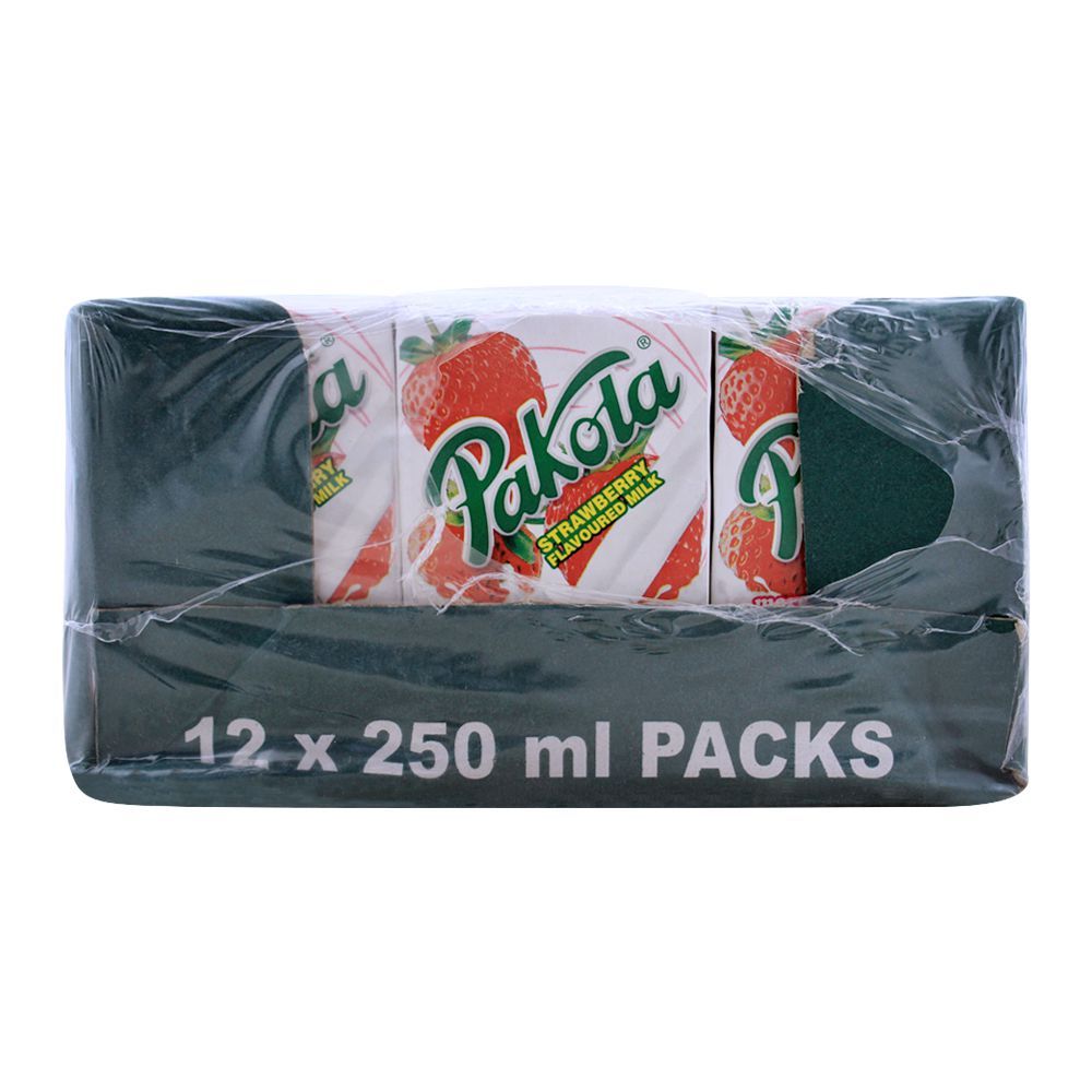 Purchase Pakola Strawberry Flavoured Milk, 250ml, 12 Pieces Online at ...