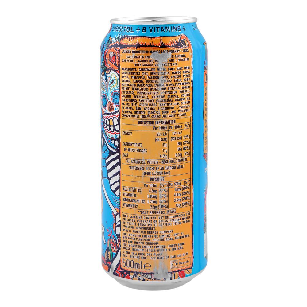 Monster Mango Loco Blue Energy Drink, 500ml
