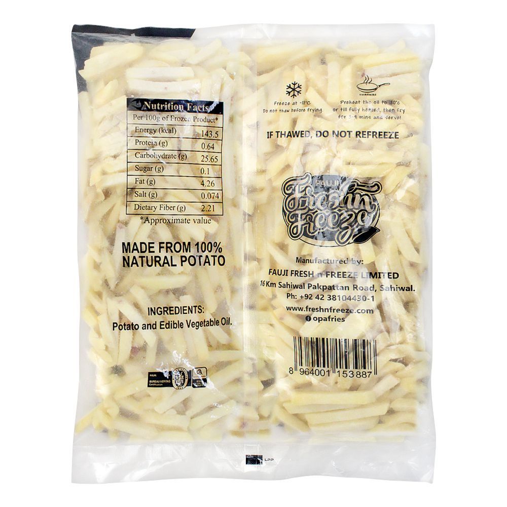 Buy Opa! Fries Original Thin Cut, 6x6mm, 2 KG, Value Pack Online at ...