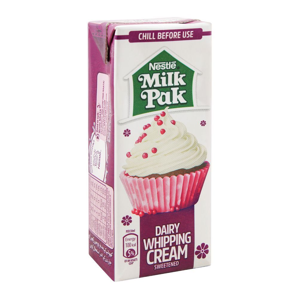 Buy Nestle Milkpak Dairy Whipping Cream, Sweetened, 200ml Online at ...