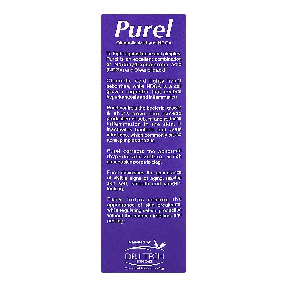 Purel Anti Acne Face Wash with Aloe Vera, 70ml