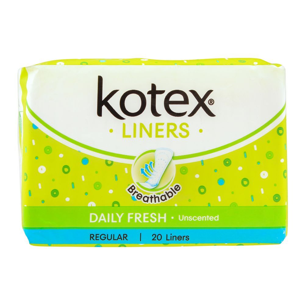 Order Kotex Daily Fresh Liners, Unscented, Longer & Wider, 20-Pack ...