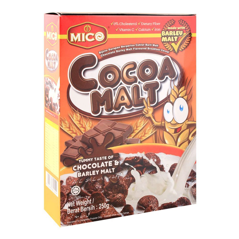 Purchase Mico Cocoa Malt Cereal, Chocolate & Barley, 250g Online at ...