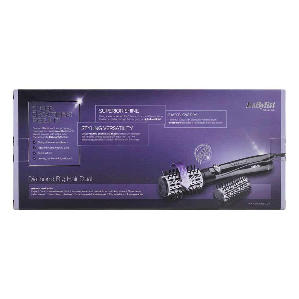 Buy Babyliss Smooth Luxurious Radiant Shine Curler, Diamond Big Hair ...