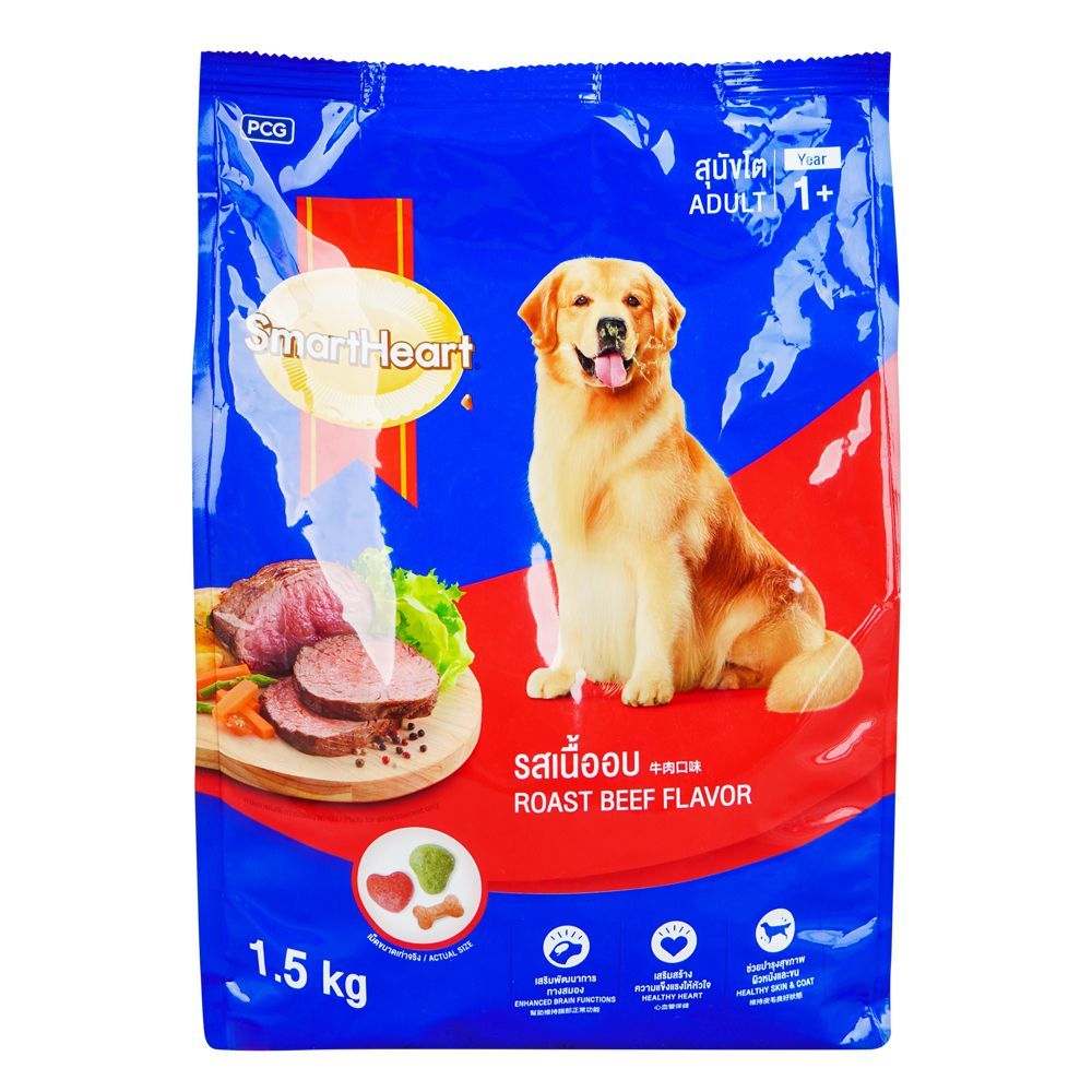 Buy Smart Heart Roast Beef Dog Food, 1500g Online at Best Price in ...