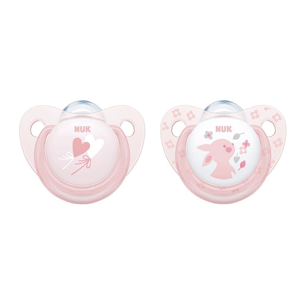 Purchase Nuk Baby Rose & Blue Silicone Soother, 6-18m, 10736159 Online ...