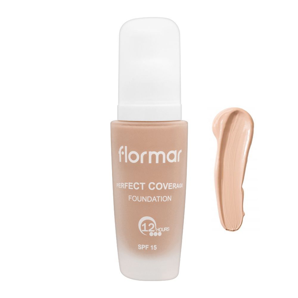 Buy Flormar Perfect Coverage Foundation, 107 natural Ivory, 30ml Online ...