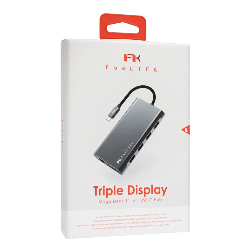 Purchase Feeltek Triple Display Mega-Dock 11-In-1 USB-C Hub Online at ...