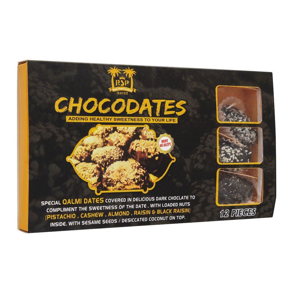 Purchase Royal Shamsi Chocolate Dates, 12 Pieces Online at Special ...