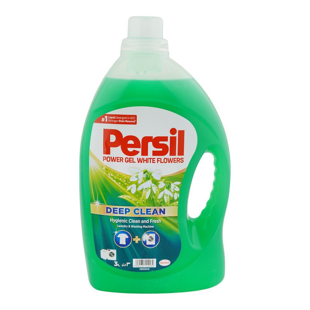 Persil White Flower Deep Clean Concentrated Power Gel Detergent, 3 Liters