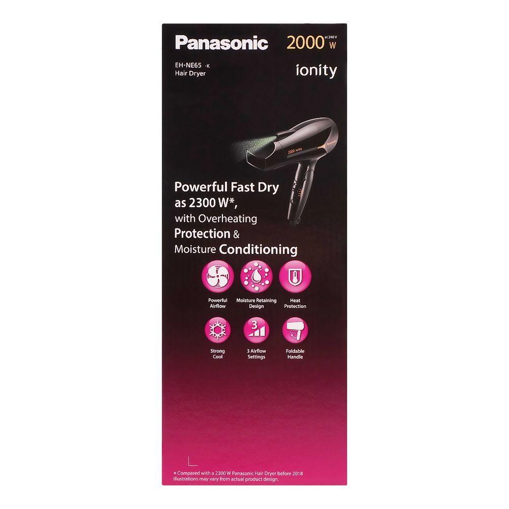 Purchase Panasonic Ionity Hair Dryer, 2000W, EH-N65-K Online at Special ...