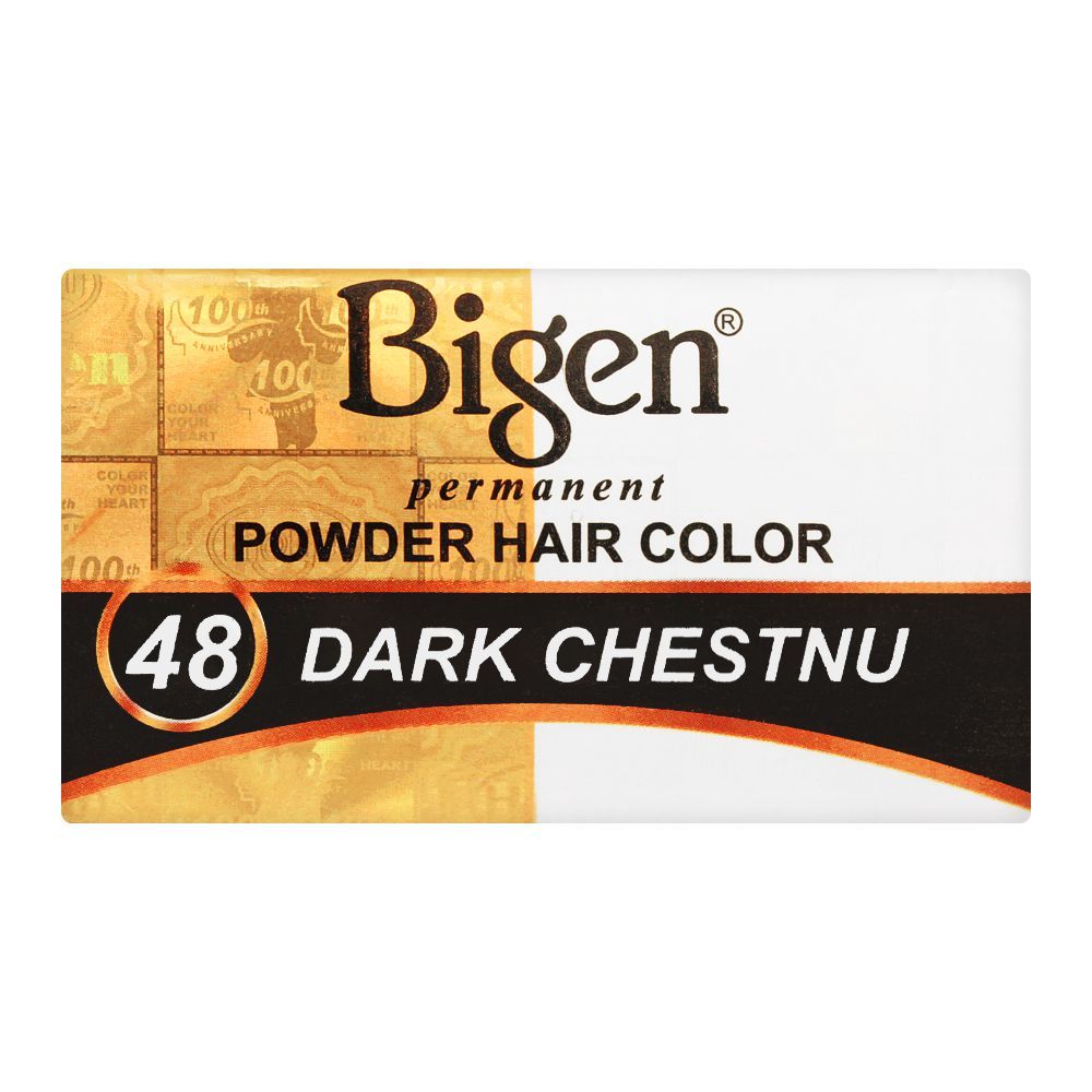 Purchase Bigen Permanent Powder Hair Color, 48 Dark Chestnut Online at ...