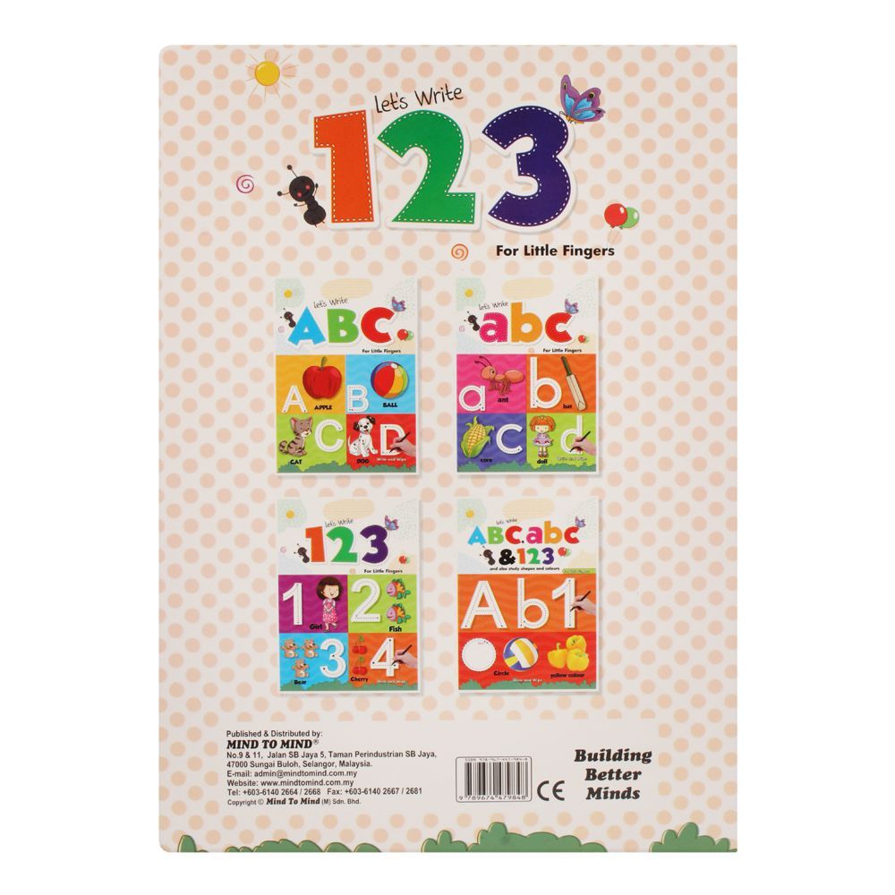 Purchase Let's Write 123 For Little Fingers Book Online at Special ...