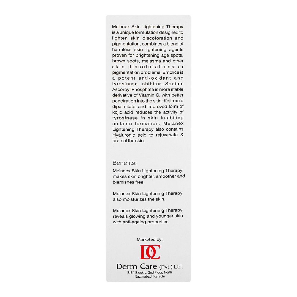 Melanex Skin Lightening Therapy Cream, 30g