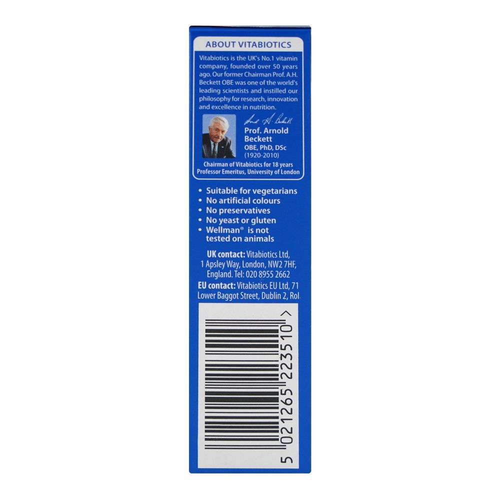 Vitabiotics Wellman 50+ Supplement Capsule, 30-Pack