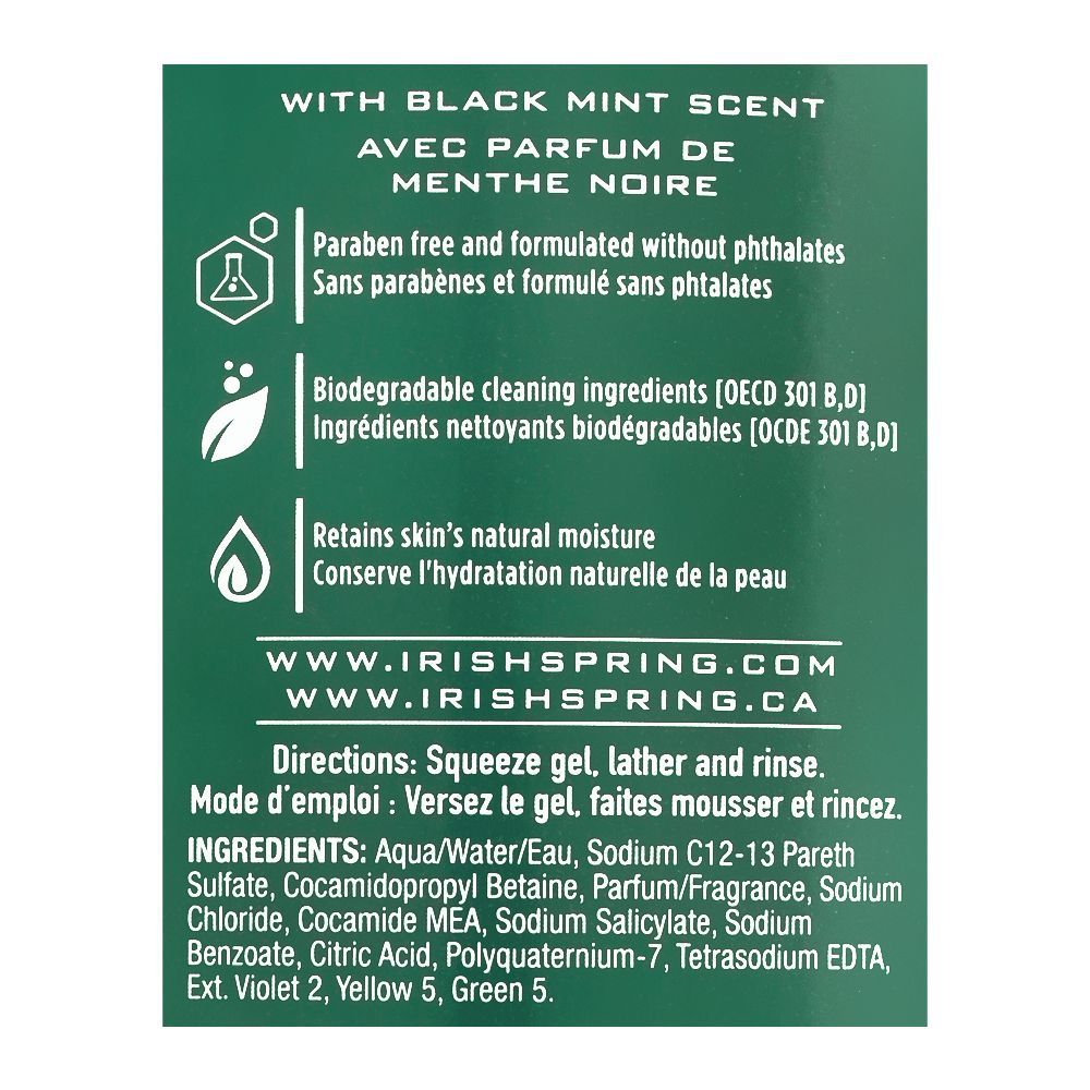 Buy Irish Spring Black Mint Moisturizing Face + Body Wash, 532ml Online ...