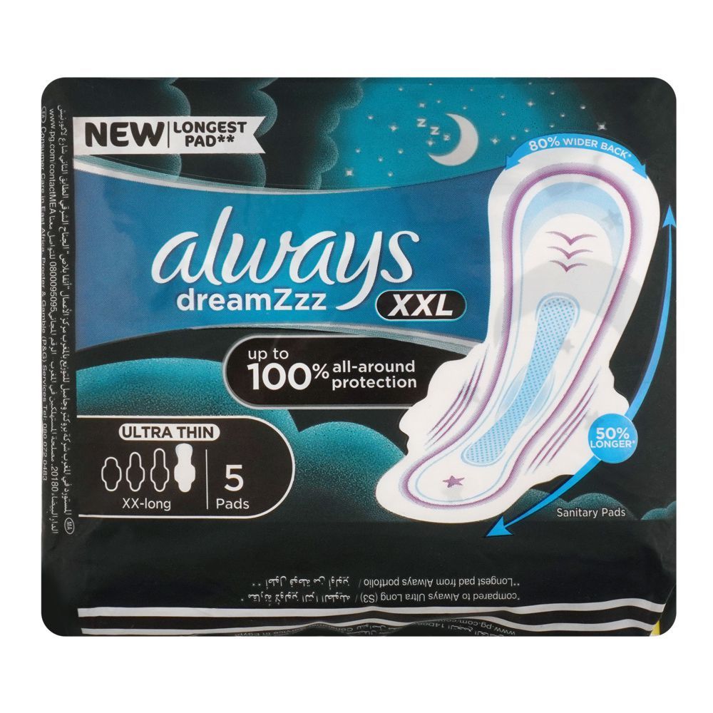 Order Always DreamZzz All Night Ultra Thin XXL Night Pads, 5-Pack ...