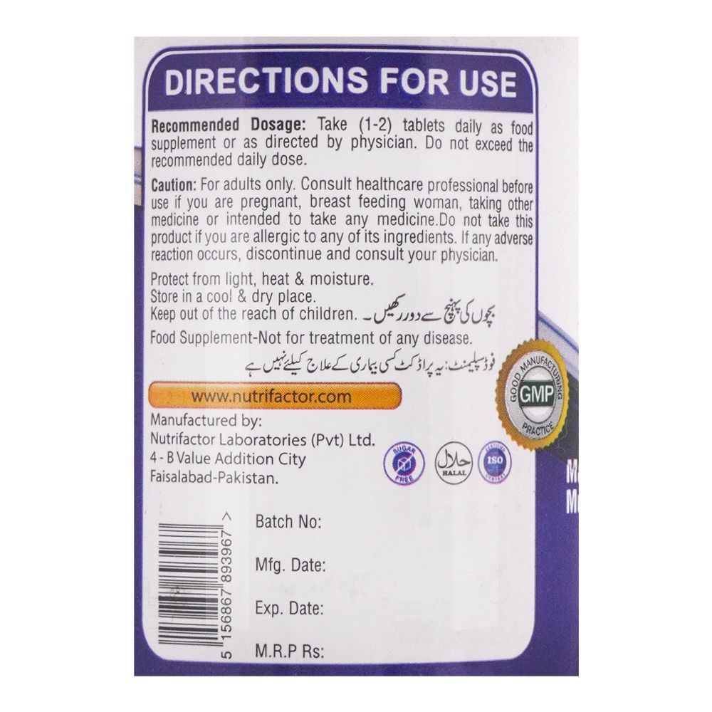 Buy Nutrifactor Multi Factor Advance 50+ Multivitamin Food Supplement ...