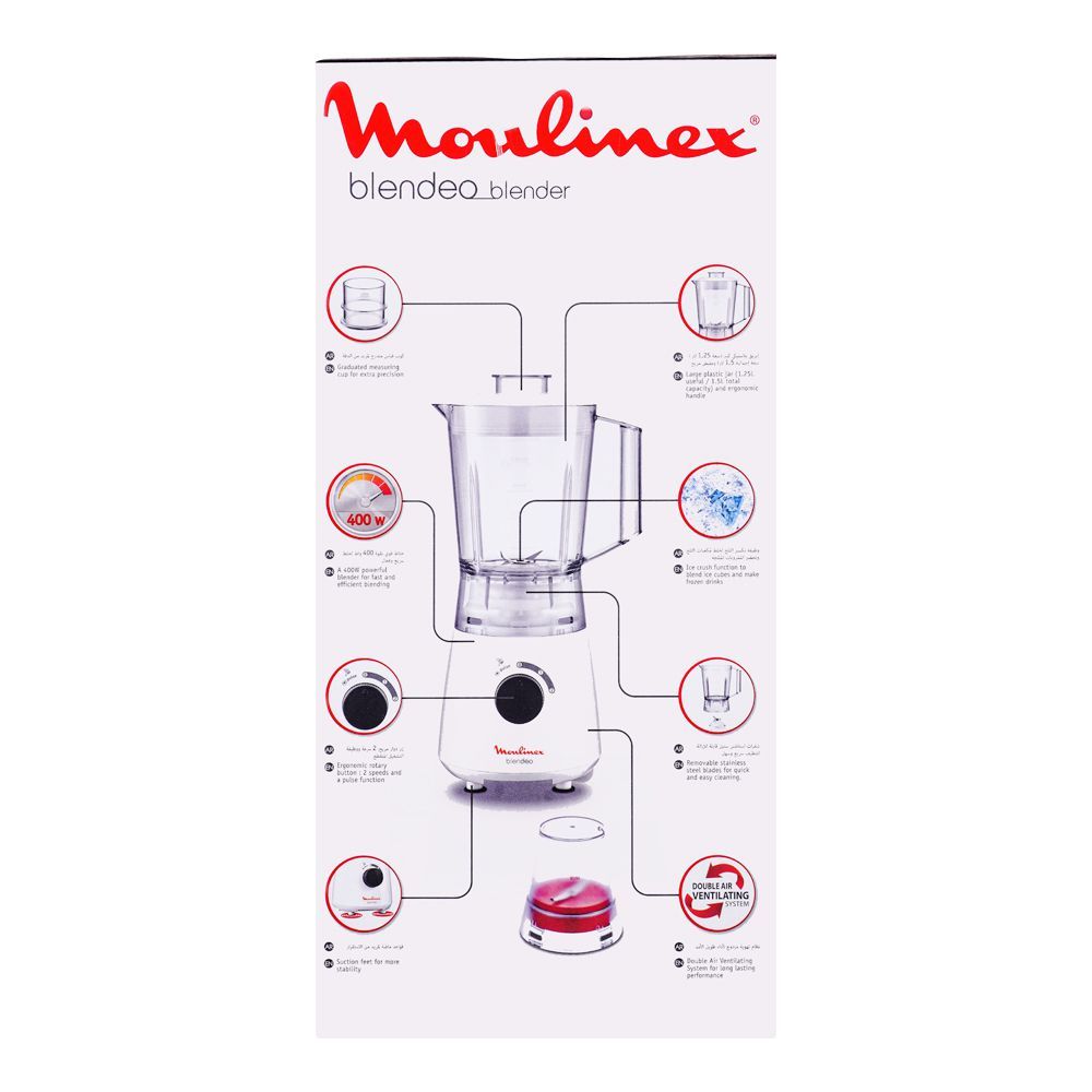 Purchase Moulinex Blendeo Blender, 1.5L, 400W, LM241B25 Online at Best ...