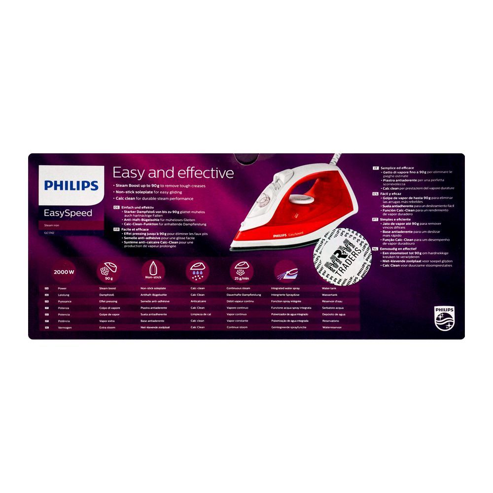 Order Philips Steam Iron, 2000W, GC-1742/40 Online at Best Price in ...