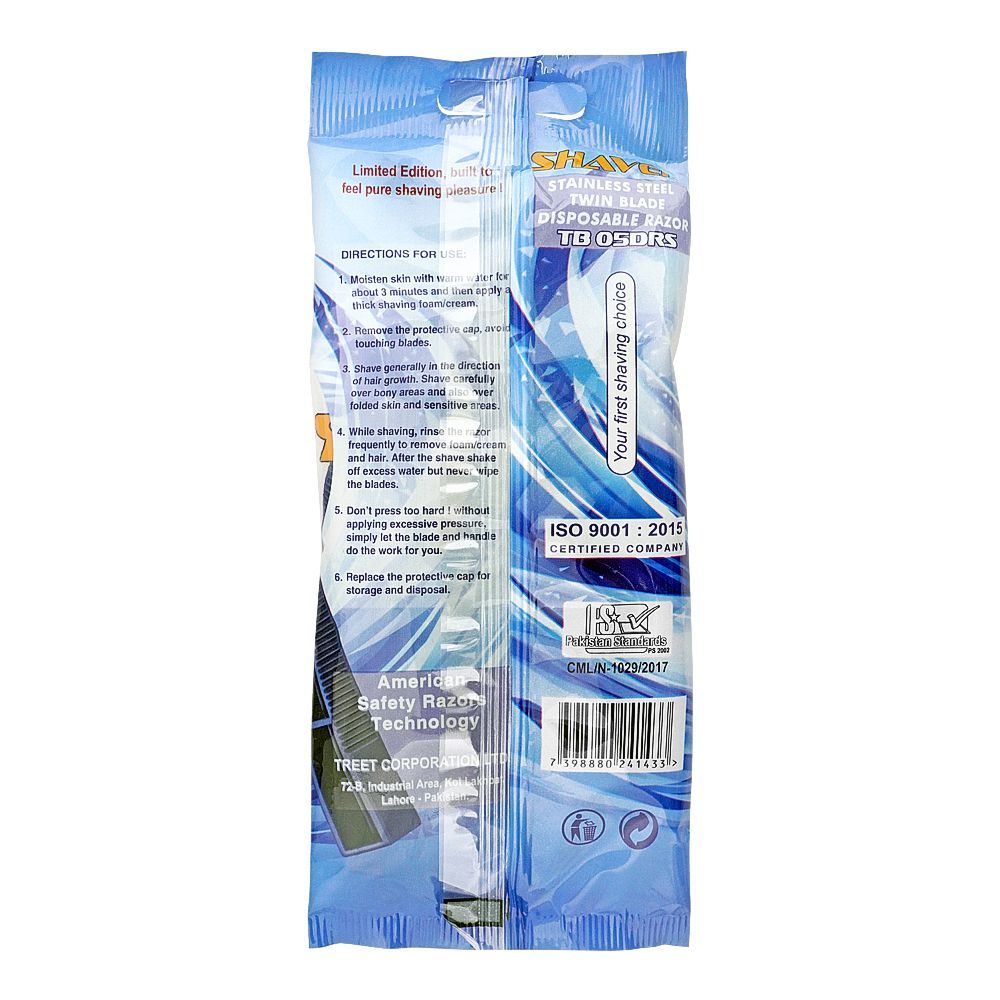 Buy Treet Shavers Twin Blades Razor, 5-Pack Online at Special Price in ...
