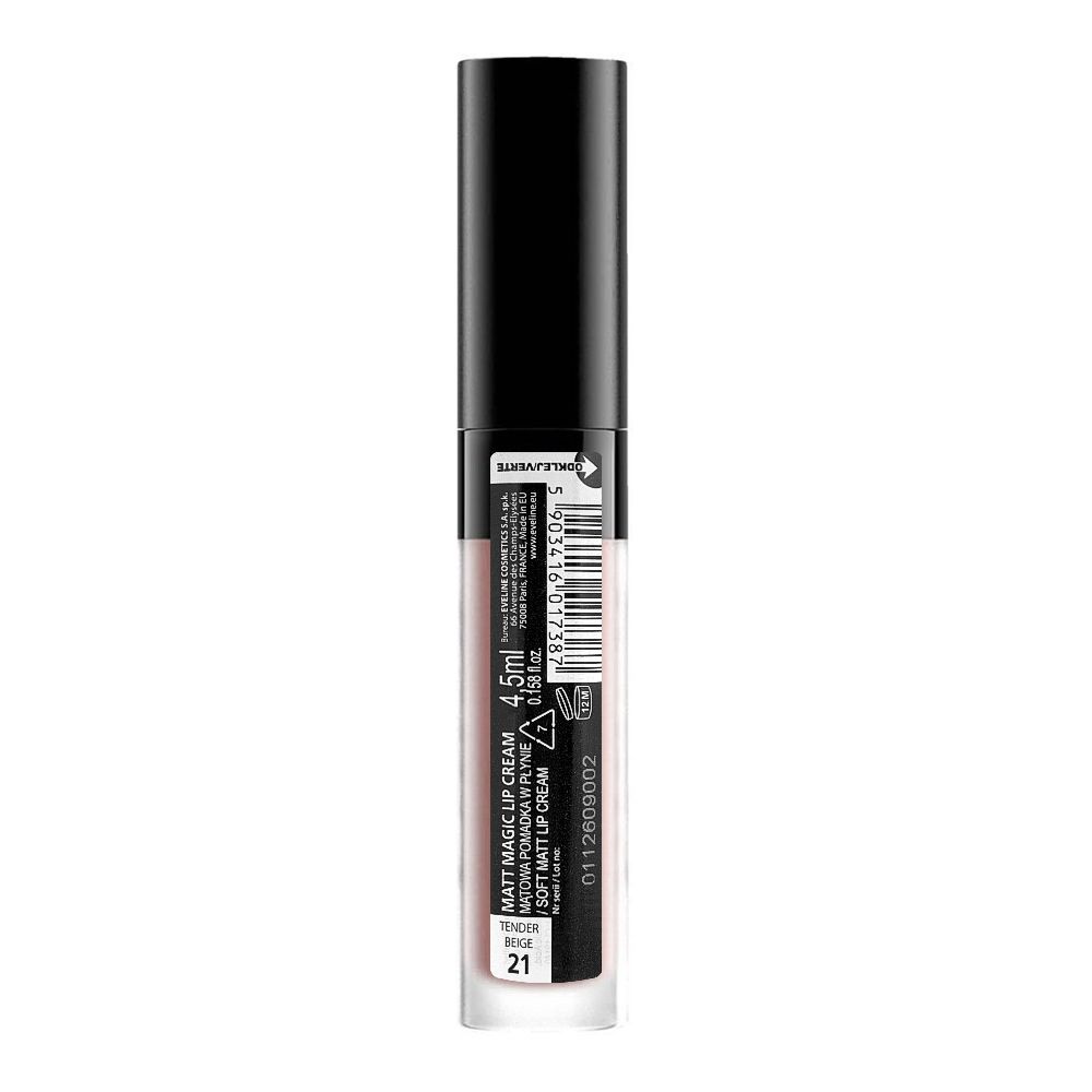 Purchase Eveline Matt Magic Lip Cream Long Lasting, 21, Tender Beige ...